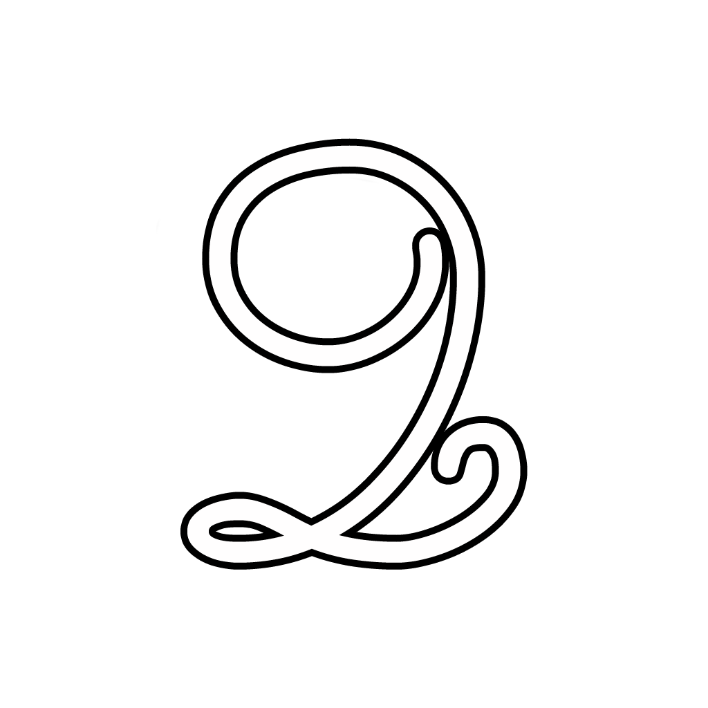 Letters And Numbers Cursive Uppercase Letter Q
